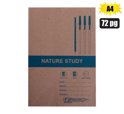 Classic Wholesalers - Stationery - Book Soft Cover A4 72Pg Nature Study F/M
