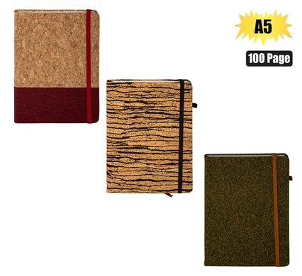 Classic Wholesalers - Stationery - Novelty Notebook Cork Look&Feel 100Pg A5